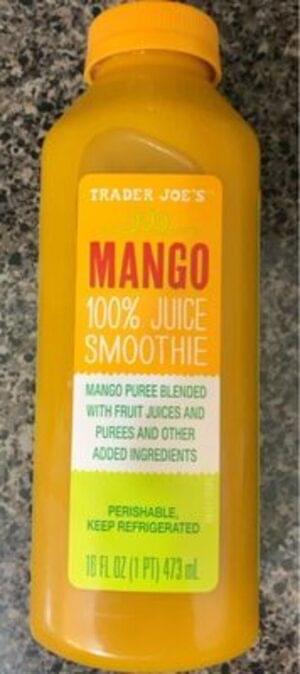 Trader Joe's Mango 100% Juice Smoothie - 240 ml, Nutrition Information | Innit