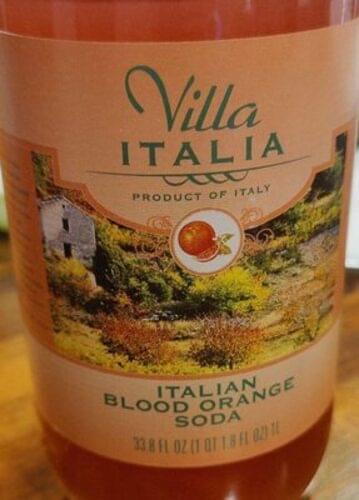 Villa Italia Italian Blood Orange Soda - 240 ml, Nutrition Information ...