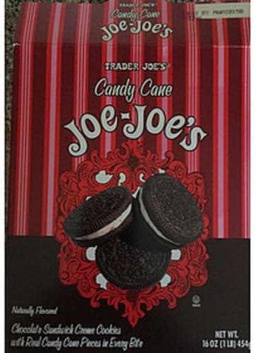 Trader Joe's Chocolate Sandwich Creme Cookies Joe-Joe's Candy Cane - 28 ... Trader Joe's Chocolate Sandwich Creme Cookies Joe-Joe's Candy Cane - 28 ...