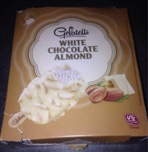 Gelatelli frozen dairy dessert bars, white choco almond - 90 g ...