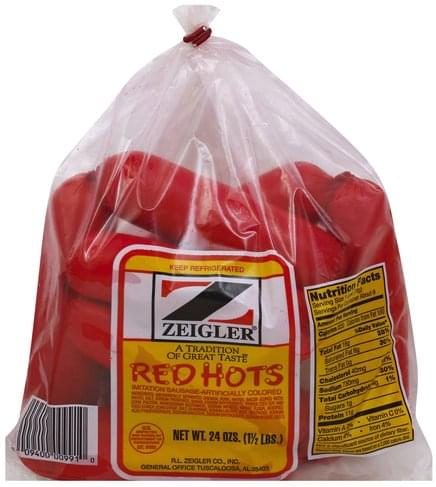 Zeigler Red Hots - 24 oz, Nutrition Information | Innit