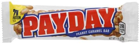 PayDay Peanut Caramel Bar - 1.85 oz, Nutrition Information | Innit