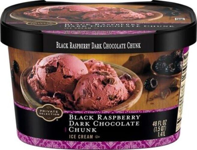 Private Selection Black Raspberry Dark Chocolate Chunk Ice Cream - 48 ...