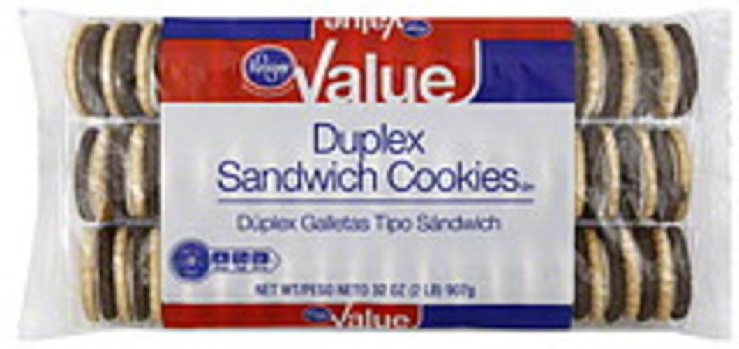 Kroger Sandwich Duplex Cookies 32 Oz Nutrition Information Innit