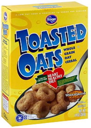Kroger Toasted Oats Cereal 14 Oz Nutrition Information Innit