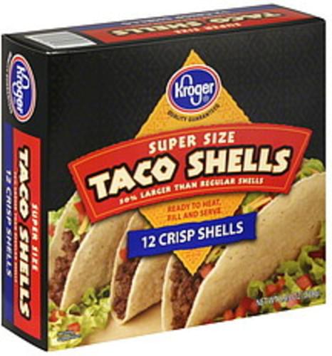 Kroger Super Size Taco Shells - 8.45 oz, Nutrition Information | Innit