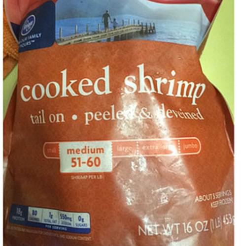 Kroger Medium Cooked Shrimp 85 G Nutrition Information Innit