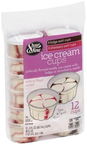 Strawberry Swirl Ice Cream Cup