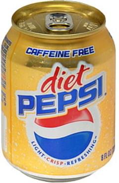 Pepsi Diet, Caffeine Free Cola - 8 oz, Nutrition Information | Innit