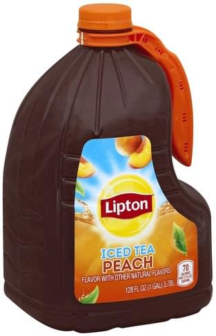 Lipton Peach Iced Tea - 128 oz, Nutrition Information | Innit