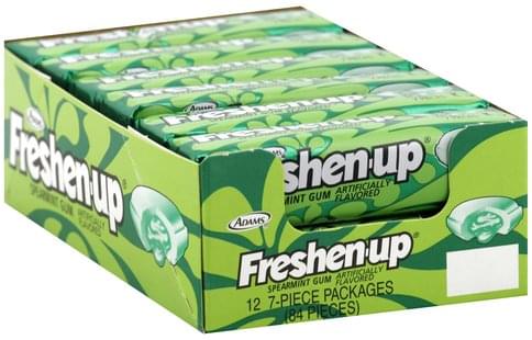 Freshen Up Spearmint Gum - 12 ea, Nutrition Information | Innit