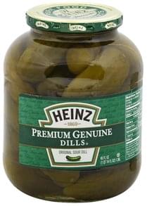 Heinz Premium Genuine, Dills Pickles - 46 oz, Nutrition Information | Innit