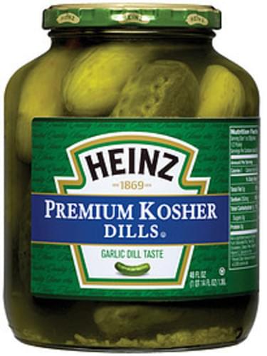 Heinz Premium Kosher Dills Pickles - 46 oz, Nutrition Information | Innit
