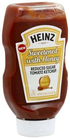 Heinz Reduced Sugar, Sweetened with Honey Tomato Ketchup - 19.5 oz ...