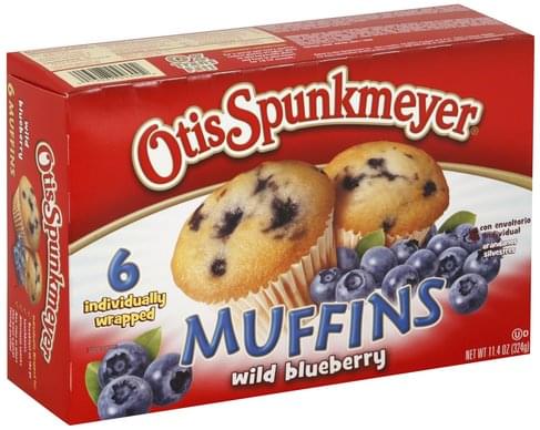 Otis Spunkmeyer Wild Blueberry Muffins - 6 ea, Nutrition Information ...