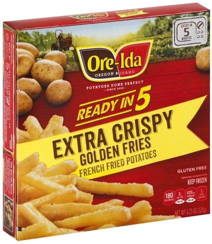 Ore Ida Golden Fries, Extra Crispy French Fried Potatoes - 4.25 oz ...