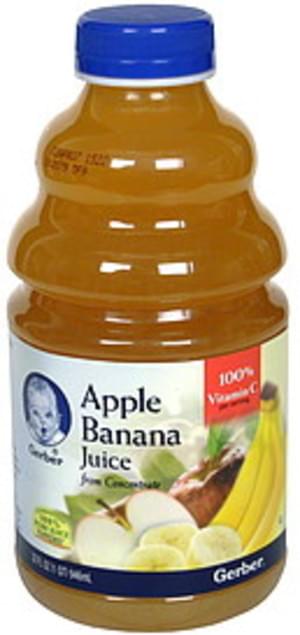 Gerber Apple Banana from Concentrate Juice - 32 oz, Nutrition ...