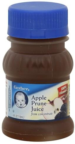 Gerber Apple Prune Juice - 4 oz, Nutrition Information | Innit