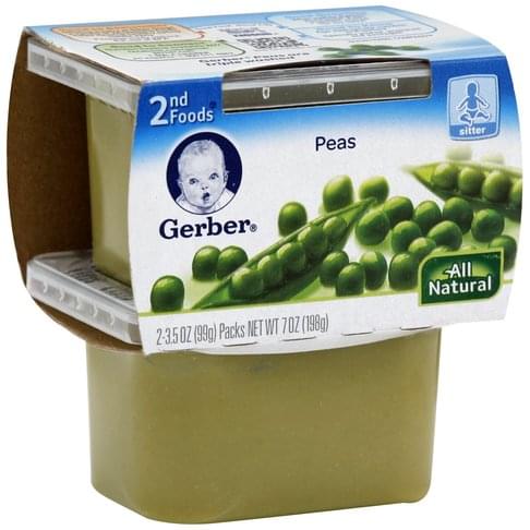 Gerber Peas - 2 ea, Nutrition Information | Innit