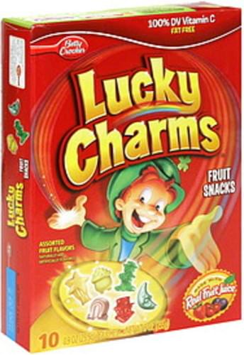 Betty Crocker Lucky Charms, Assorted Fruit Flavors Fruit Snacks - 10 ea ...