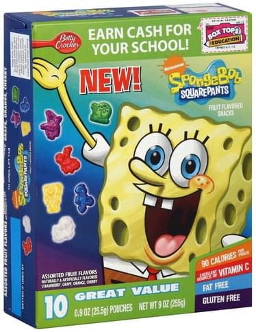 Spongebob Squarepants Fruit Snacks
