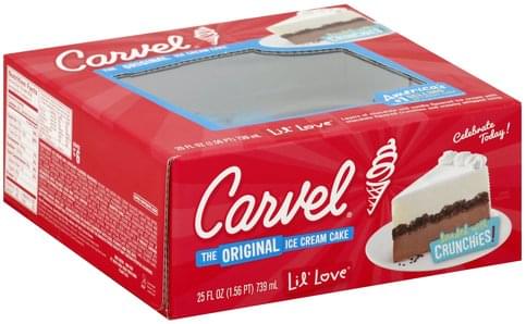 Carvel Lil' Love Ice Cream Cake - 25 oz, Nutrition Information | Innit