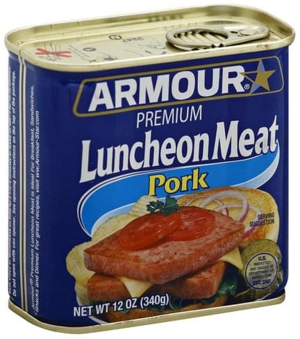 Armour Pork Luncheon Meat - 12 oz, Nutrition Information | Innit