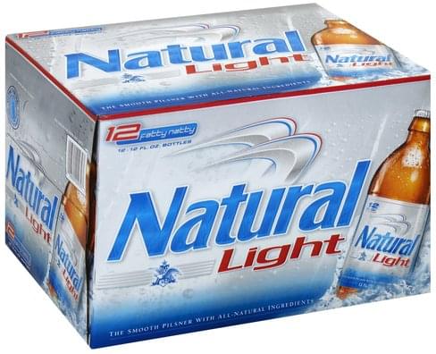 Natural Light Pilsner, Fatty Natty Beer - 12 ea, Nutrition Information ...
