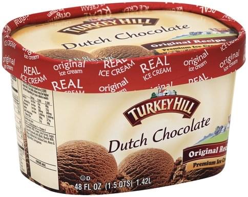 Turkey Hill Premium, Original Recipe, Dutch Chocolate Ice Cream - 48 oz ...
