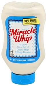 Miracle Whip Light Dressing - 22 oz, Nutrition Information | Innit