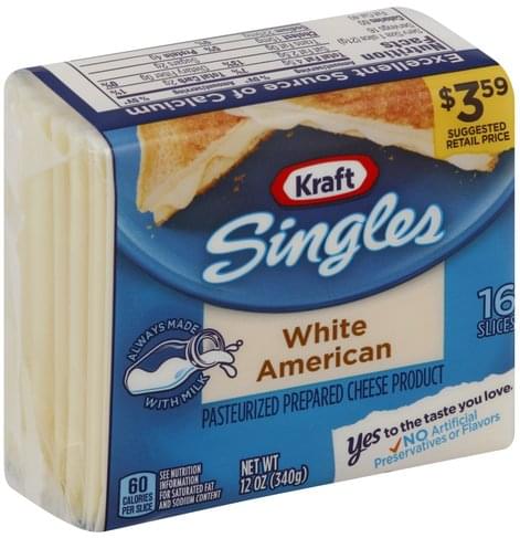 White American Cheese Slice
