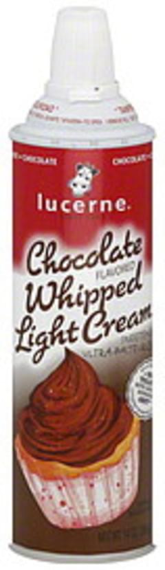 Lucerne Chocolate Flavored Whipped Light Cream - 14 oz, Nutrition ...