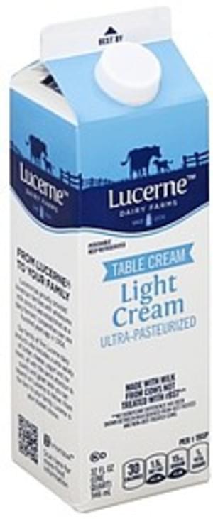 Lucerne Light Cream - 32 oz, Nutrition Information | Innit