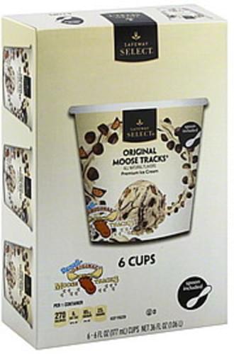 Safeway Select Premium Denali Original Moose Tracks Ice Cream 6 Ea