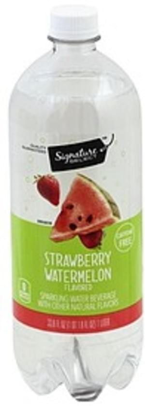 Signature Select Strawberry Watermelon Flavored Sparkling Water Beverage - 33.8 oz, Nutrition ...