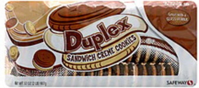 Safeway Duplex Sandwich Creme Cookies 32 Oz Nutrition Information