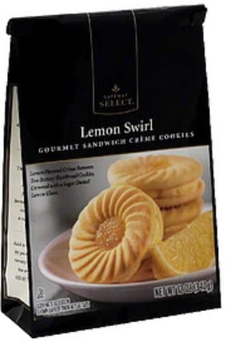 Safeway Select Lemon Swirl Gourmet Sandwich Creme Cookies 12 Oz