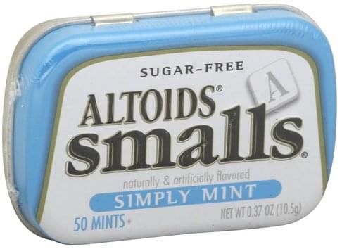 Altoids Sugar Free, Simply Mint Mints - 50 ea, Nutrition Information ...