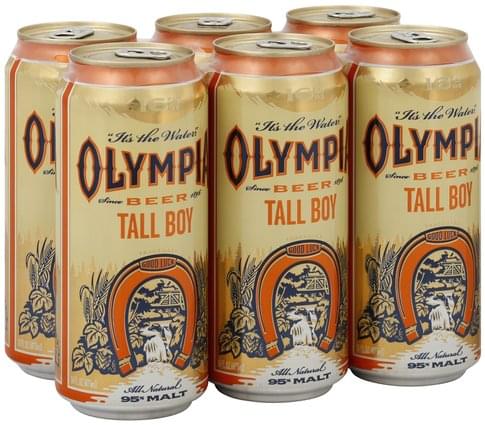 Olympia Tall Boy Beer - 6 ea, Nutrition Information | Innit