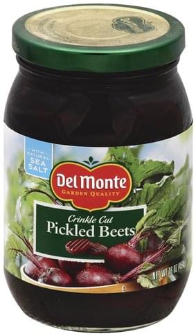 Del Monte Pickled, Crinkle Cut Beets - 16 oz, Nutrition Information | Innit