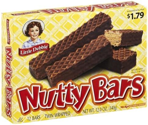 Little Debbie Nutty Bars - 12 ea, Nutrition Information | Innit