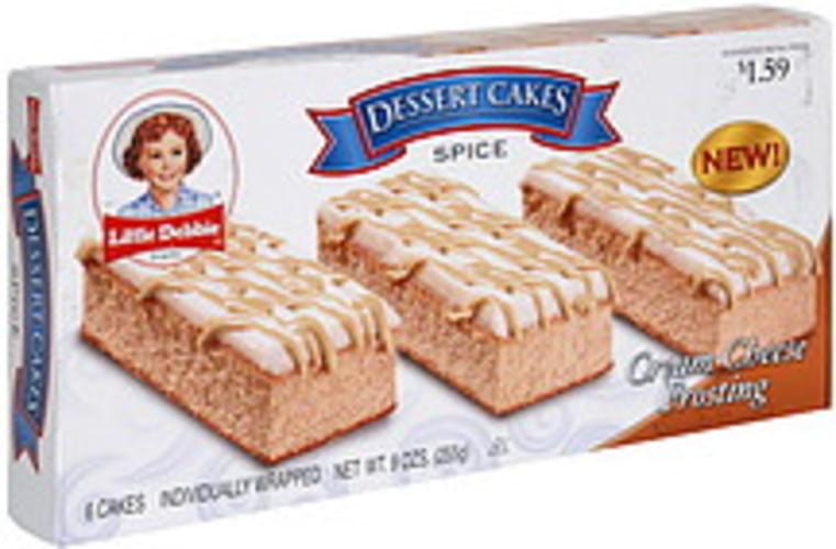 Little Debbie Spice, Cream Cheese Frosting, Pre-Priced Dessert Cakes ...