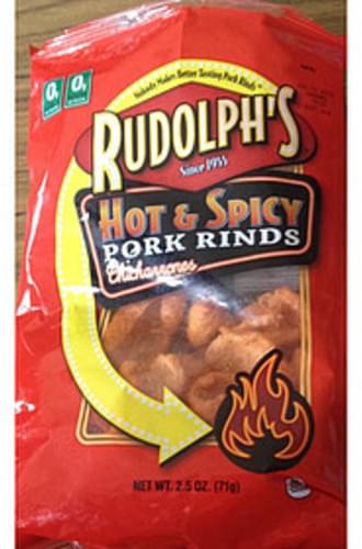 Rudolphs Hot And Spicy Pork Rinds 14 G Nutrition Information Innit