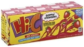 Hi C Blue Watermelon Flavored Fruit Drink - 10 ea, Nutrition ...