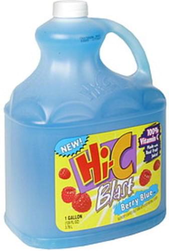Hi C Berry Blue Flavored Fruit Drink - 128 oz, Nutrition Information ...