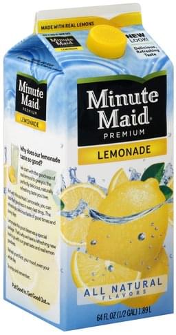 Minute Maid Lemonade - 64 oz, Nutrition Information | Innit
