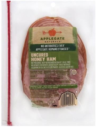 Applegate Honey, Uncured Ham - 7 oz, Nutrition Information | Innit