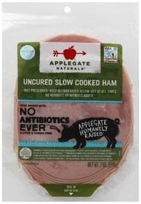 Applegate Uncured, Slow Cooked Ham - 7 oz, Nutrition Information | Innit