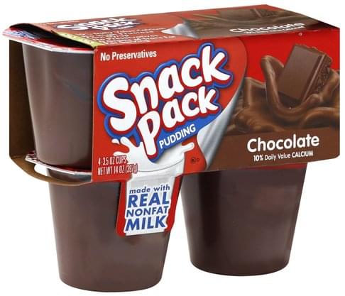 Snack Pack Chocolate Pudding - 4 ea, Nutrition Information | Innit