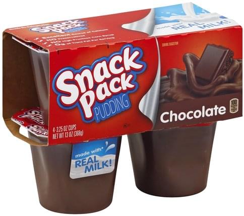 Snack Pack Chocolate Pudding - 4 ea, Nutrition Information | Innit